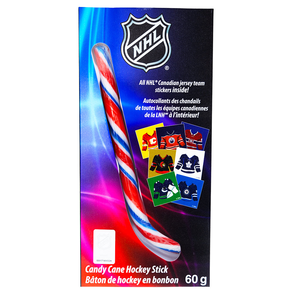 NHL Giant Candy Cane - 60g | Candy Funhouse US