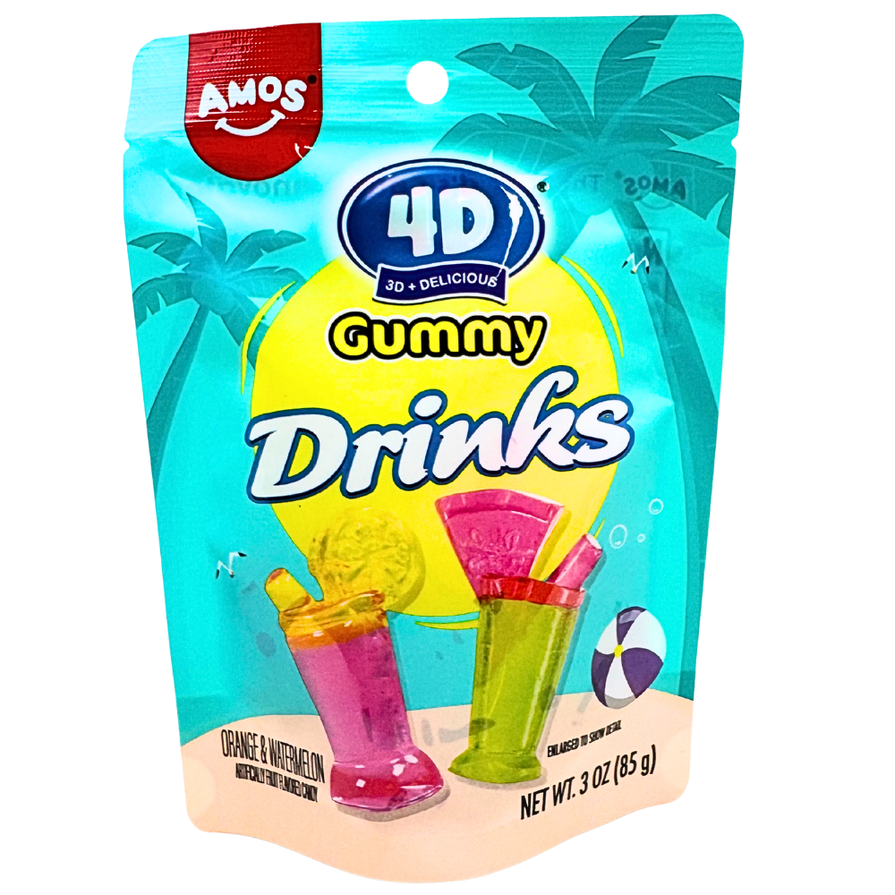 4D Gummy Drinks - 3oz | Candy Funhouse US