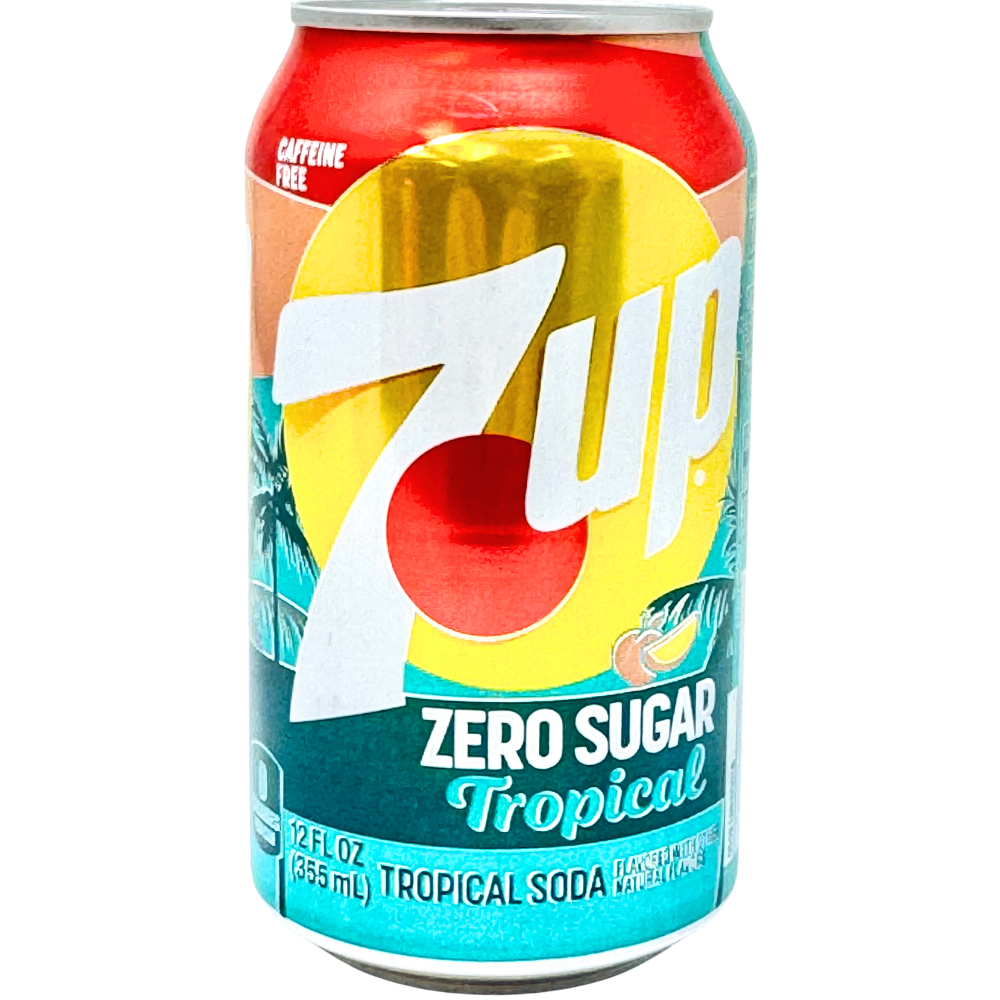 7up Tropical Zero Sugar Soda - 355mL | Candy Funhouse US