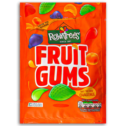 Rowntrees Fruit Gums UK - 150g | Candy Funhouse US