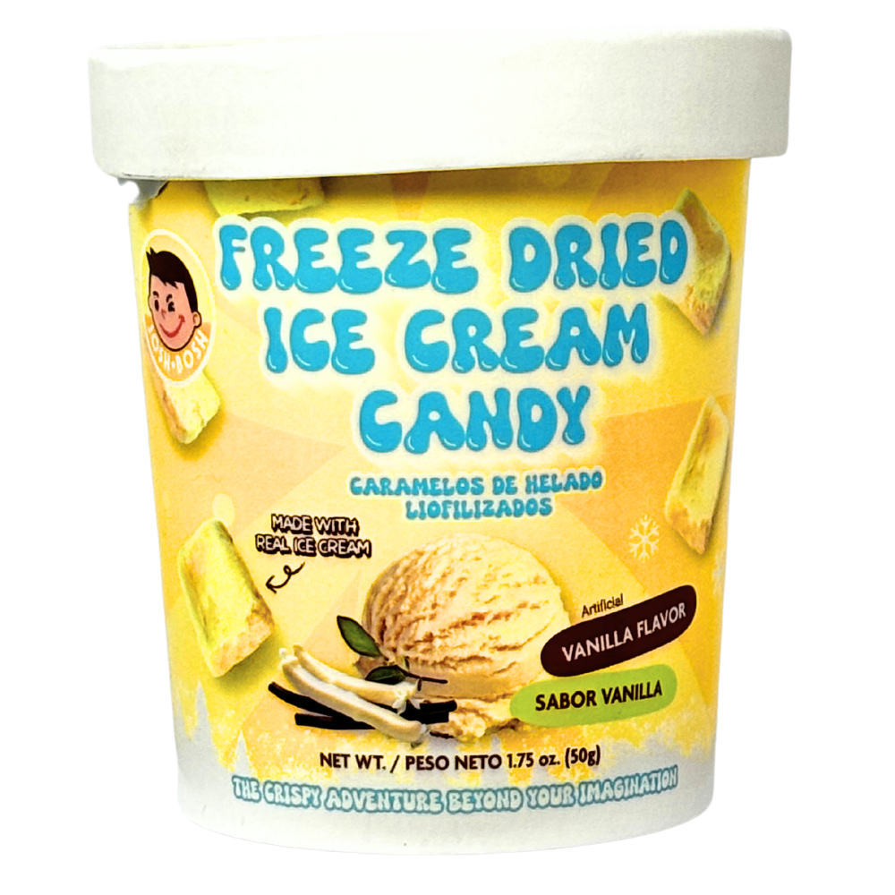 Josh Bosh Freeze Dried Vanilla Ice Cream - 1.75oz | Candy Funhouse ...