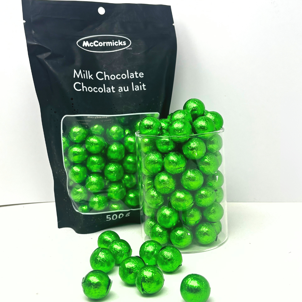 McCormicks Green Chocolate Balls - 500g | Candy Funhouse US