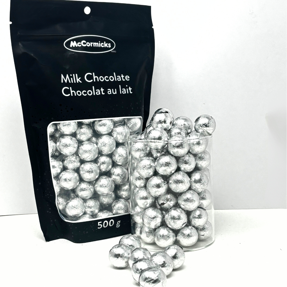McCormicks Silver Chocolate Balls - 500g | Candy Funhouse US
