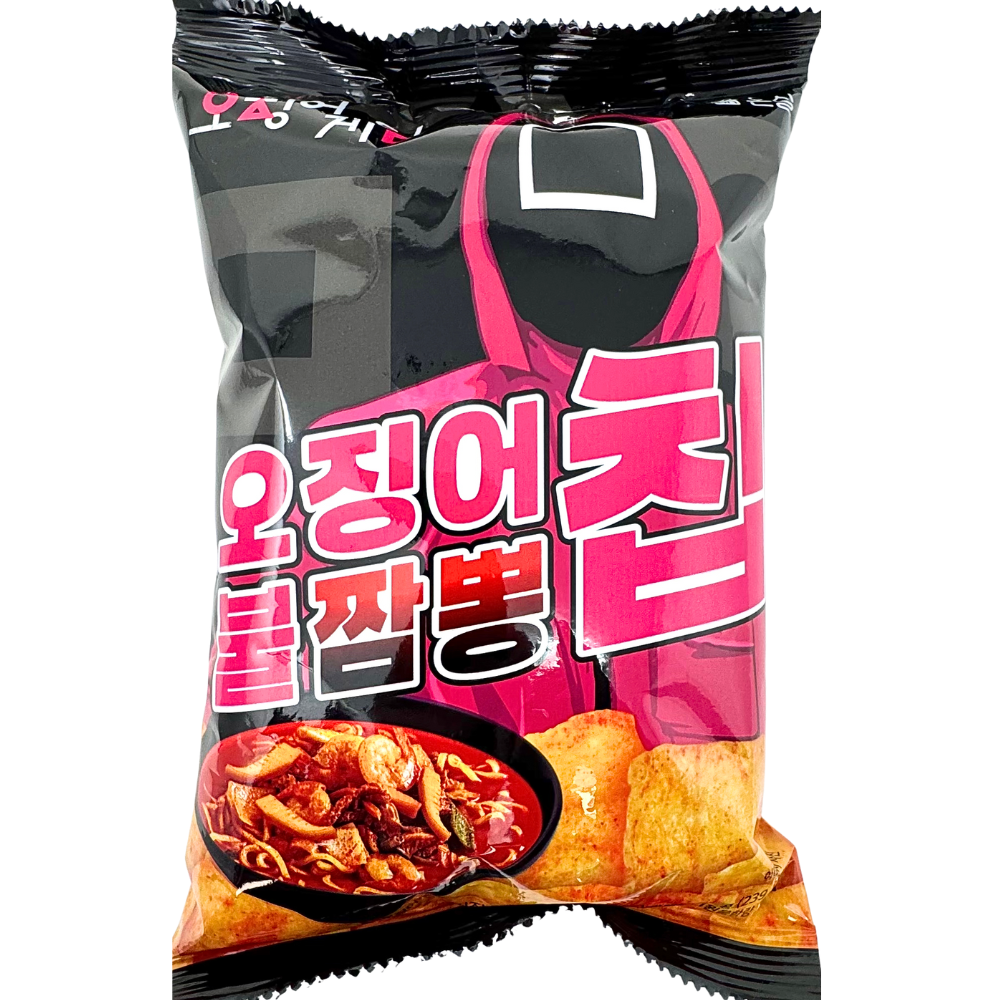 Squid Game Spicy Seafood Chips (Korea) - 50g | Candy Funhouse US