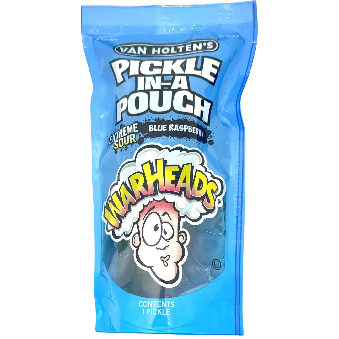 Pickle in-a Pouch Extreme Sour Blue Raspberry | Candy Funhouse US