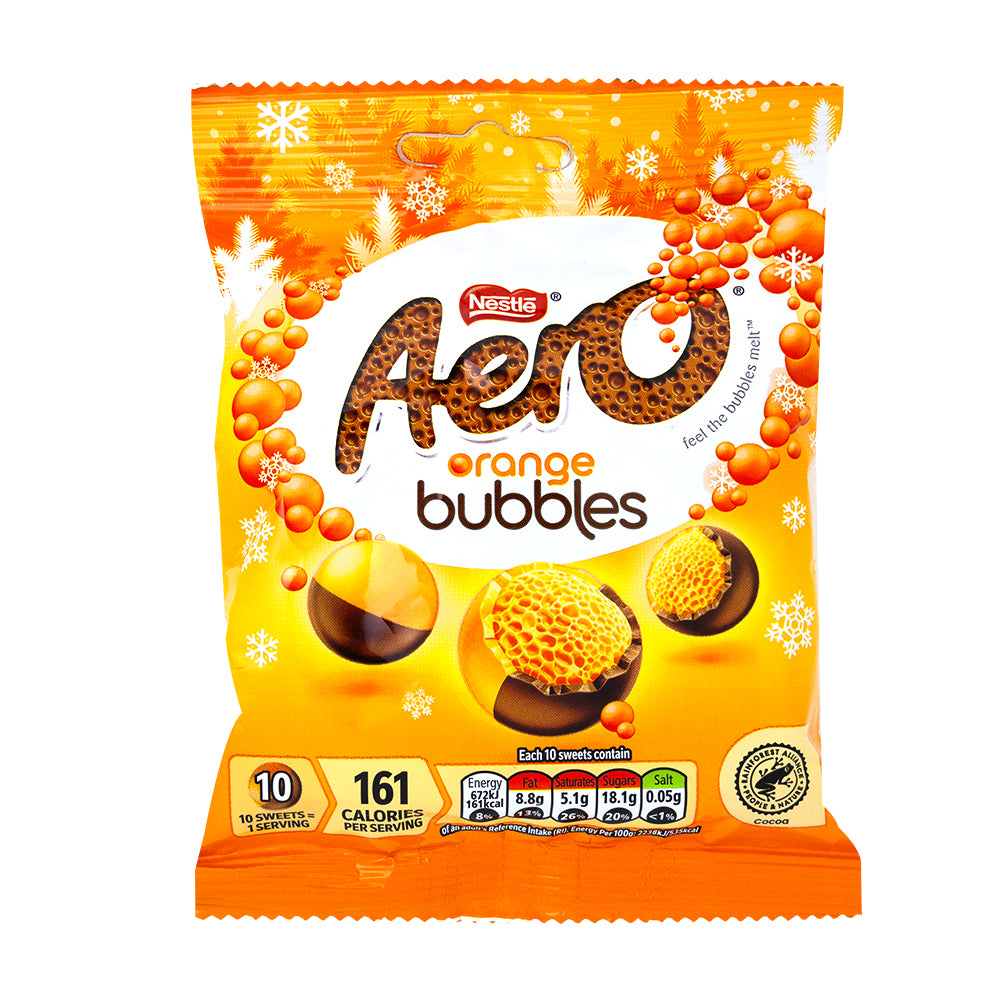 Aero Bubbles Orange Pouch (UK) - 70g | Candy Funhouse – Candy Funhouse US