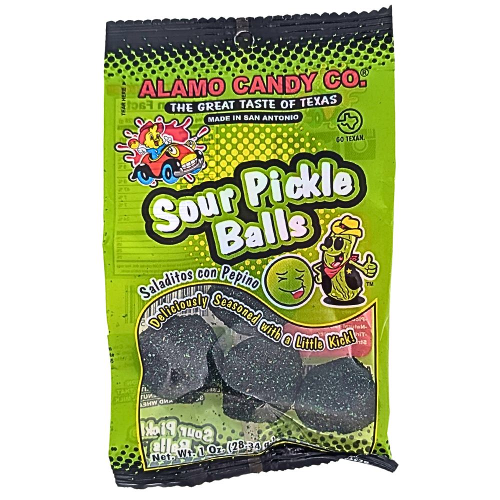 Alamo Sour Pickle Balls - 1oz | Candy Funhouse US