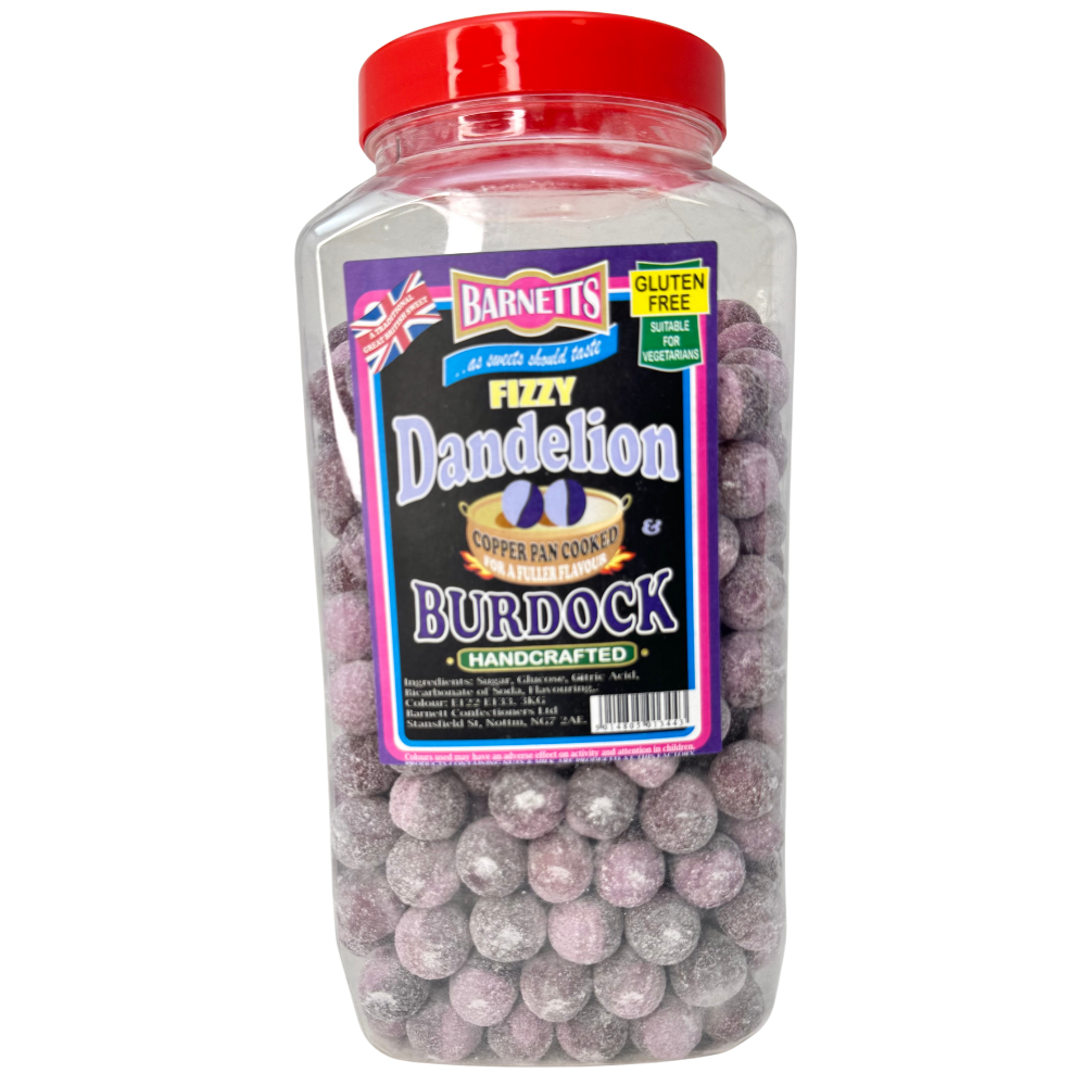 Barnetts Mega Fizzy Dandelion & Burdock - 3kg | Candy Funhouse US