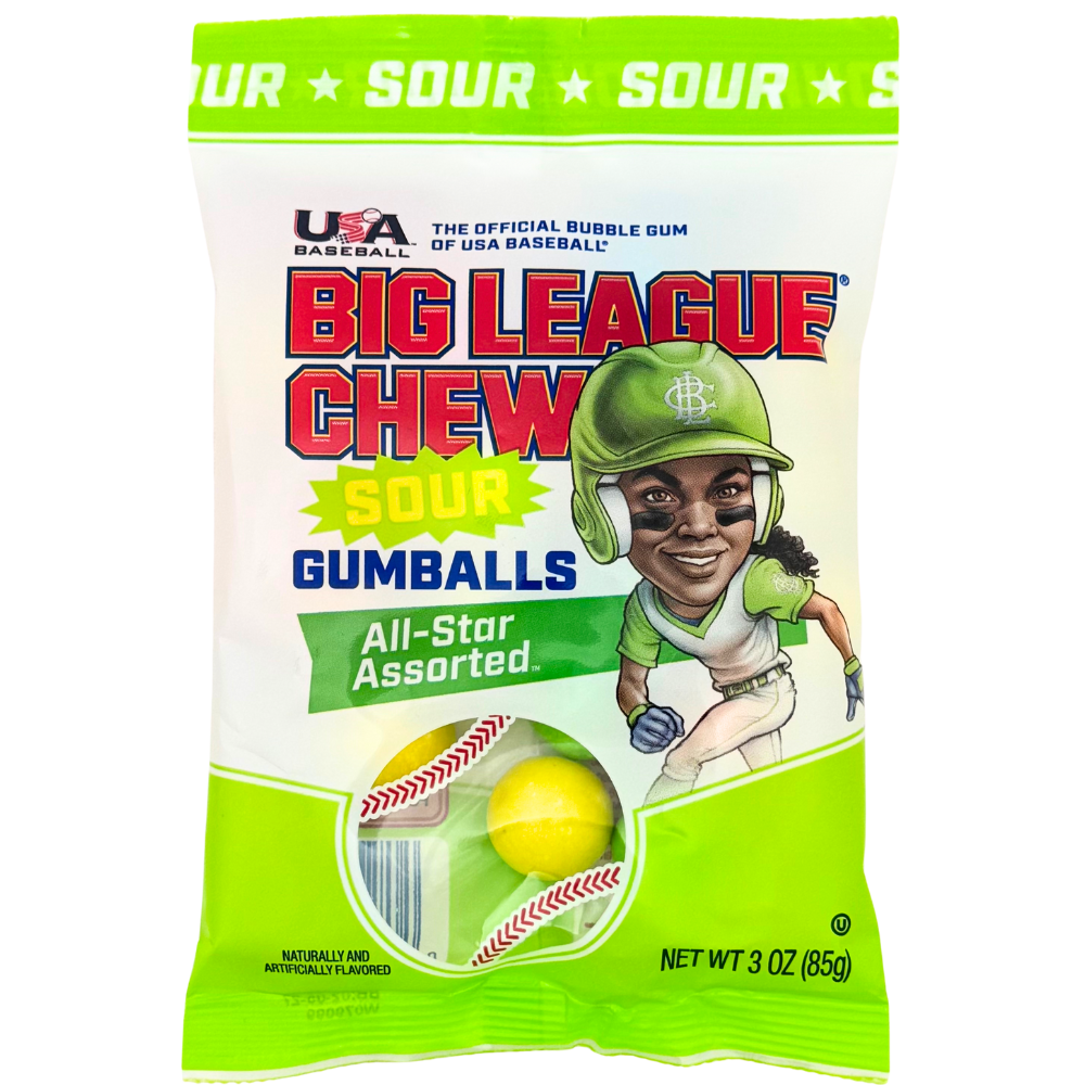 Big League Chew Sour Gumballs - 3oz | Candy Funhouse US