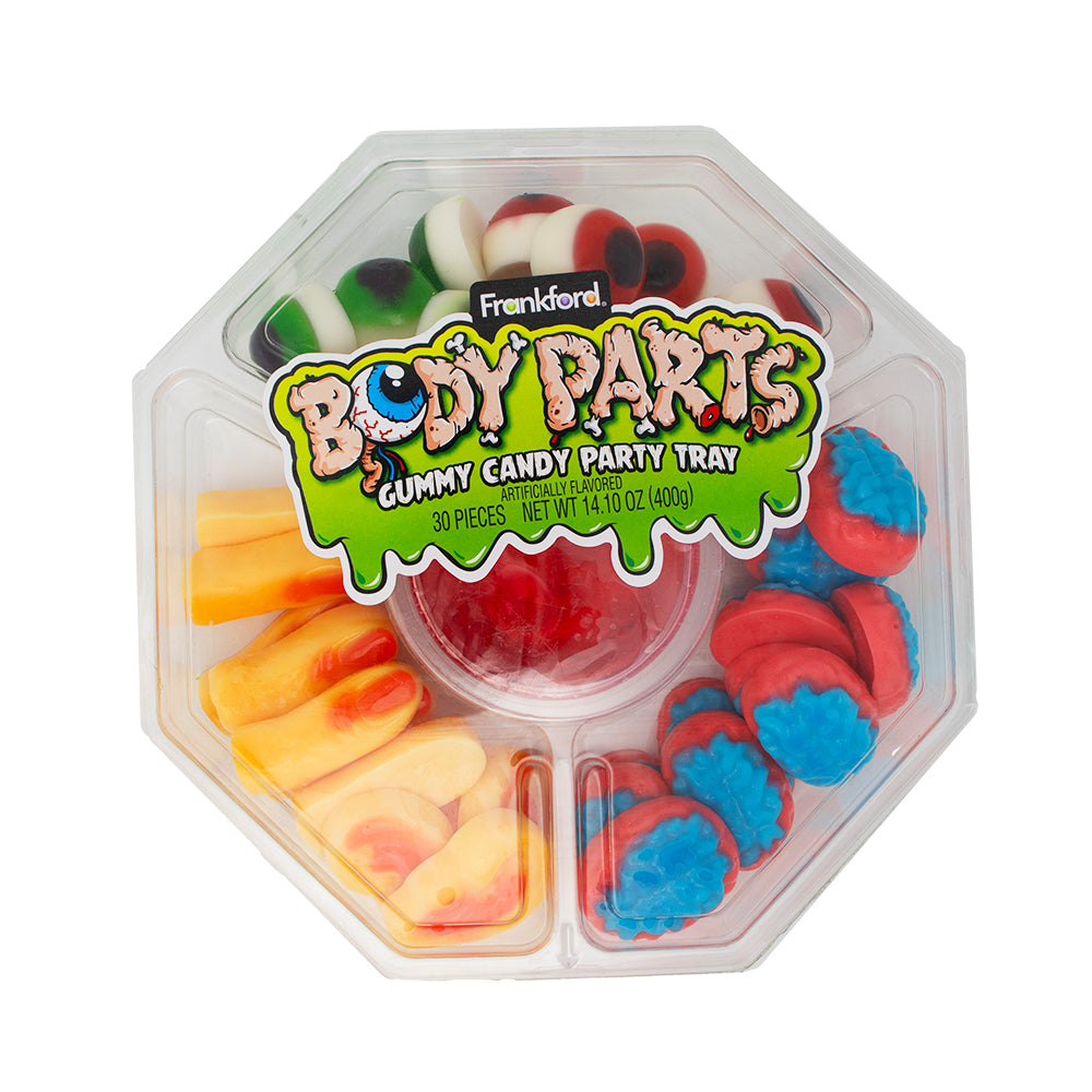 Frankford Body Parts Gummy Candy Party Tray - 400g | Candy Funhouse US