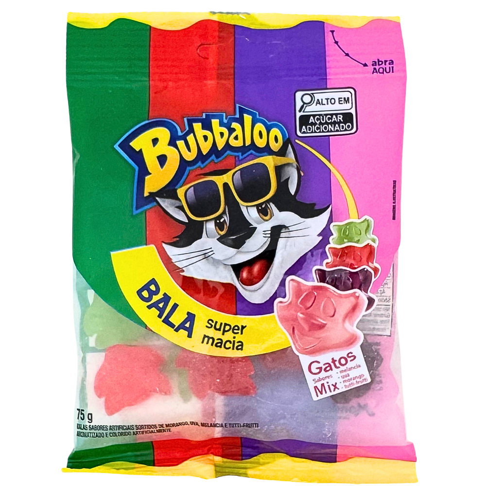 Bubbaloo Mix Fruit Soft Candy (Brazil) - 75g | Candy Funhouse US