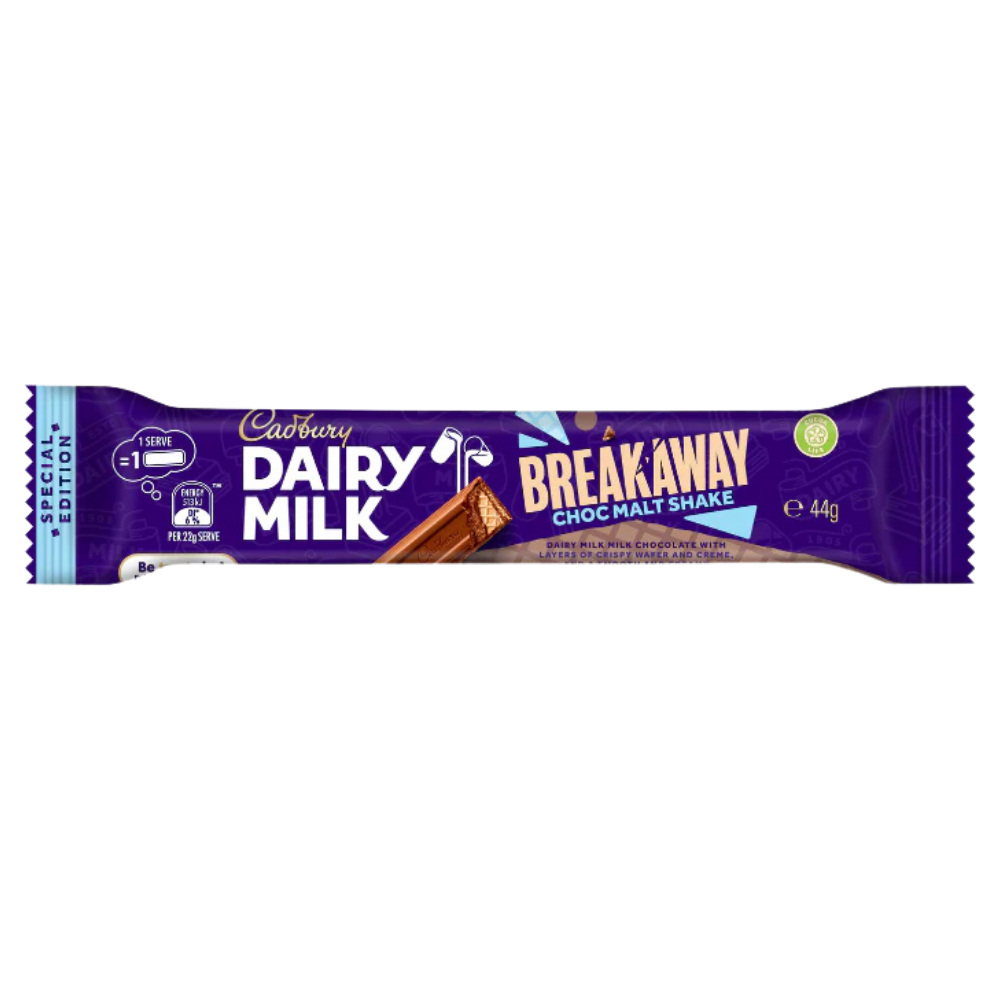 Cadbury Dairy Milk Breakaway Choc Malt Shake - 44g | Candy Funhouse ...