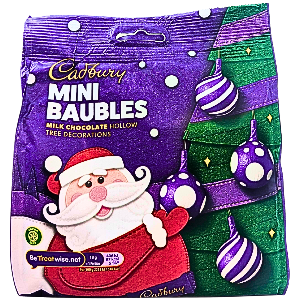 Cadbury Mini Baubles Tree Decorations (UK) - 72g | Candy Funhouse US