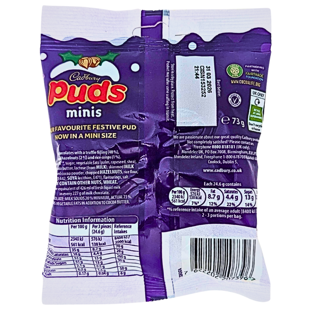 Cadbury Puds Minis (UK) - 73g | Candy Funhouse US