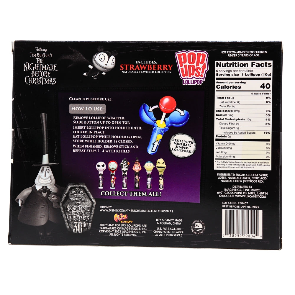 Nightmare Before Christmas Pop Ups 3pk | Candy Funhouse US