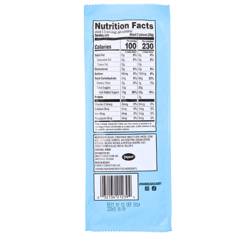 Warheads Ooze Chewz Tropical Ropes - 2.5oz | Candy Funhouse