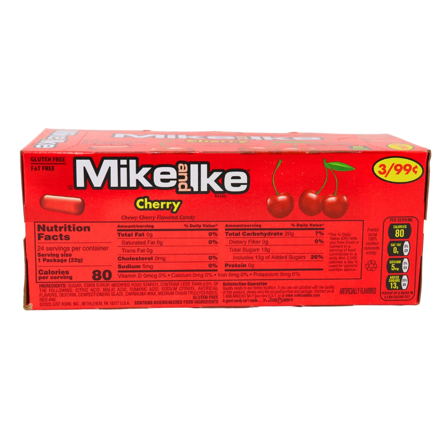 Mike and Ike Cherry - 24pcs | Candy Funhouse