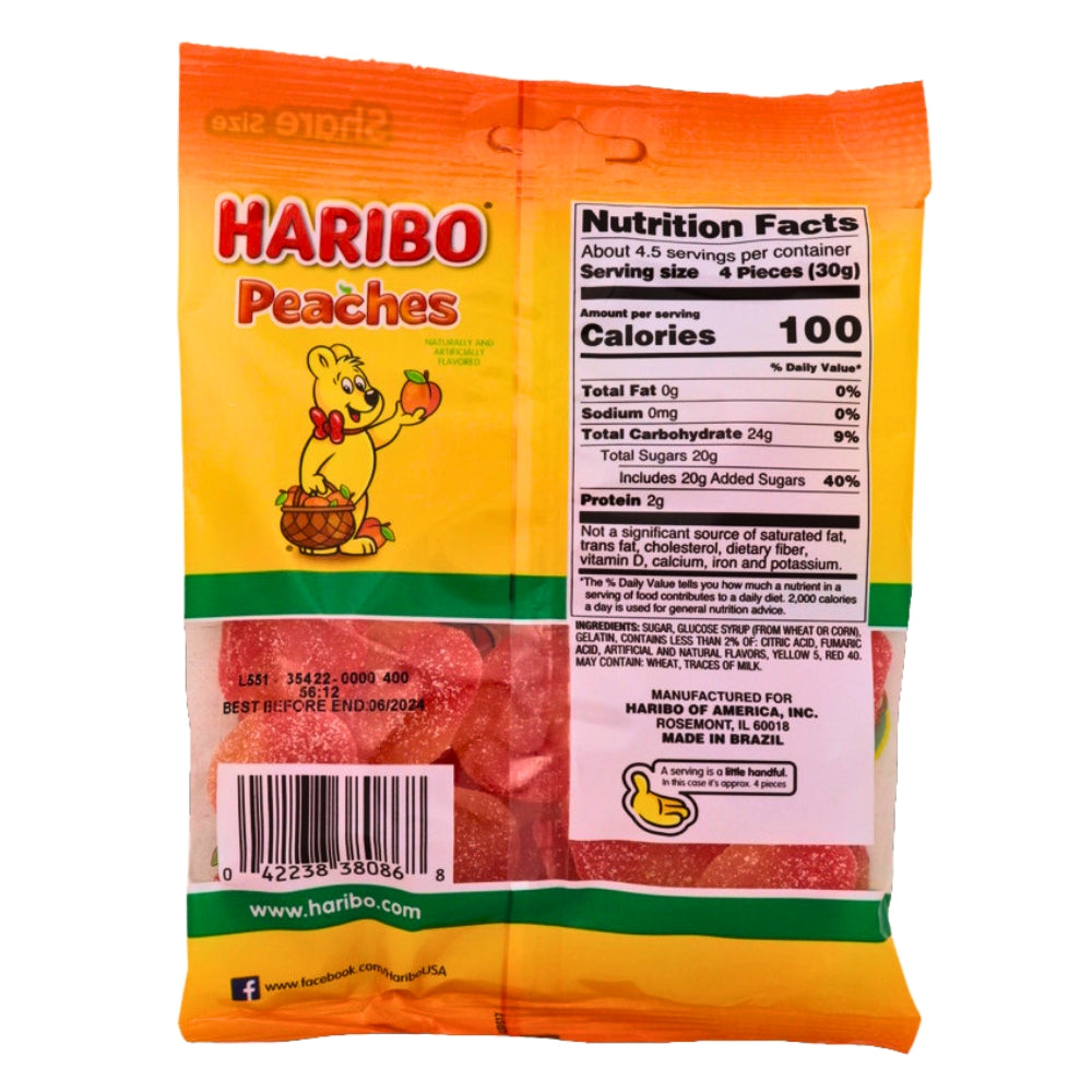 For Haribo Nutrition Labels
