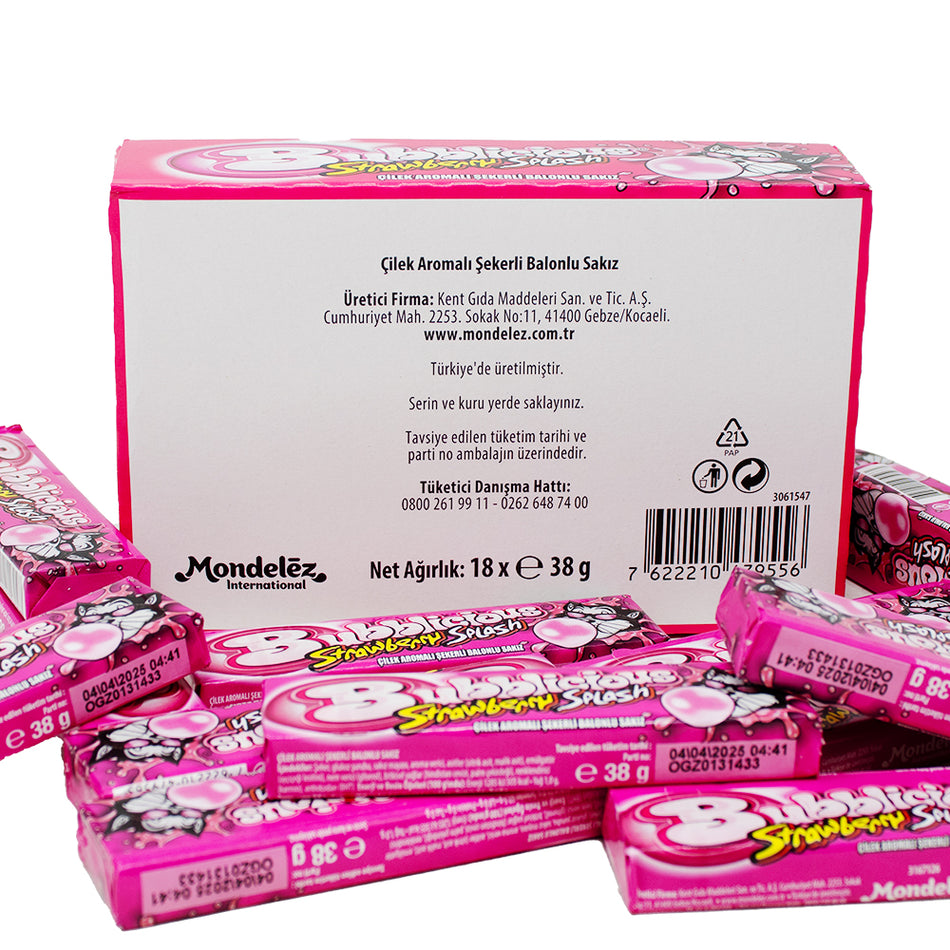 Bubblicious Gum Strawberry Splash | Candy Funhouse US