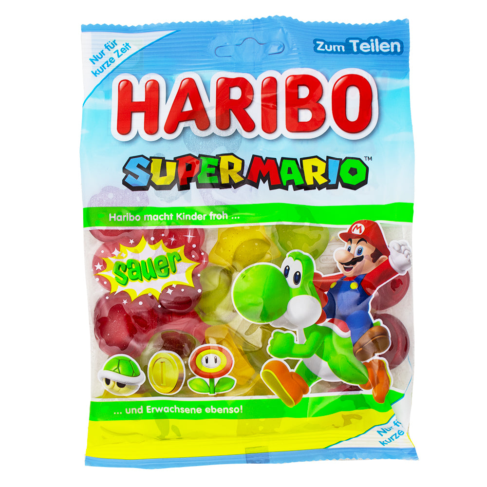 Haribo Super Mario Sour - 175g | Candy Funhouse – Candy Funhouse US