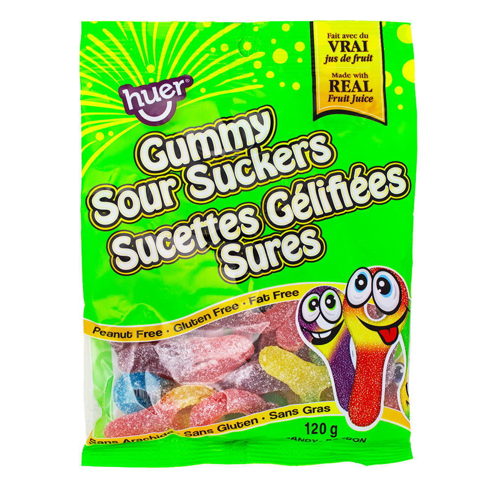 Huer Gummy Sour Suckers - 120g | Candy Funhouse – Candy Funhouse US