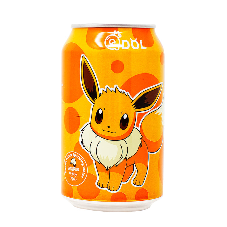 Qdol Pokemon Eevee Sparkling Drink Peach (China) - 330mL – Candy ...