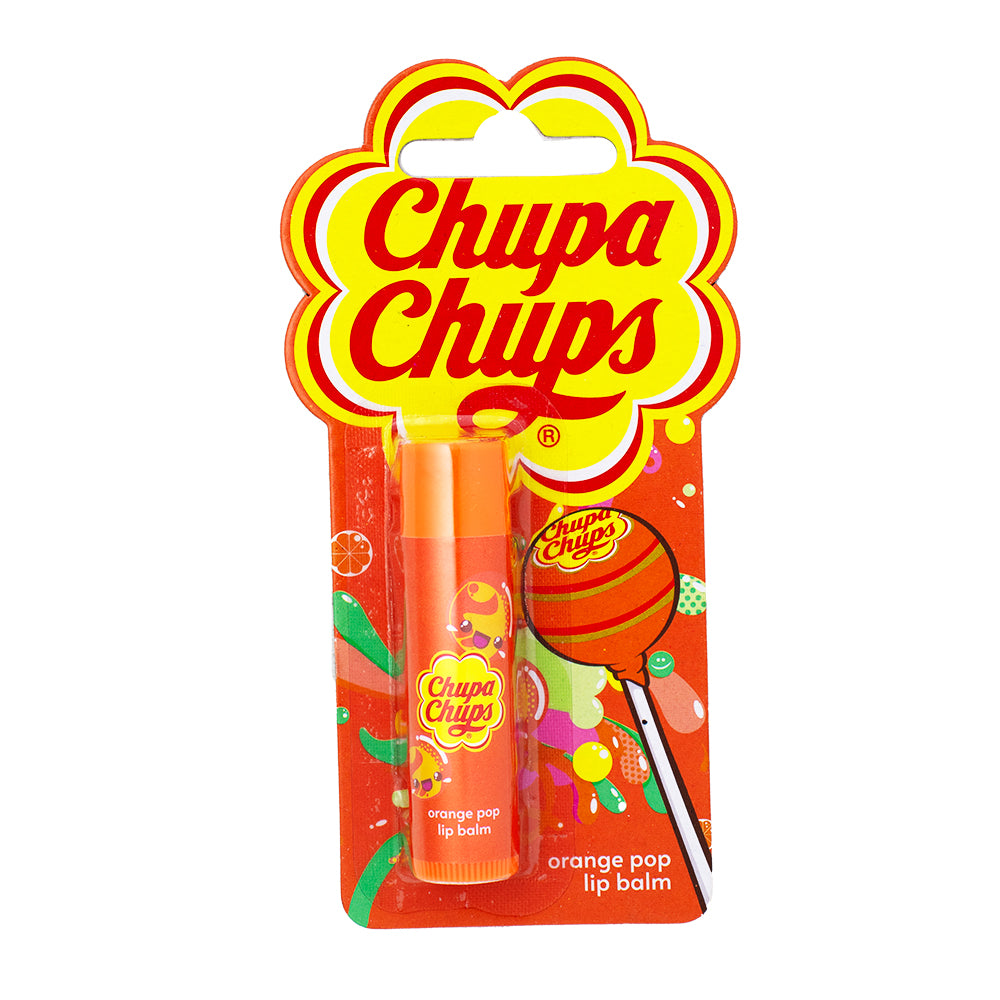 Chupa Chups Orange Pop Lip Balm 0.14oz | Candy Funhouse – Candy Funhouse US