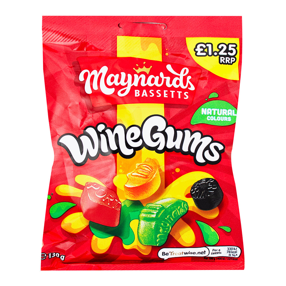 Maynards Bassetts Wine Gums UK - 190g | Candy Funhouse US