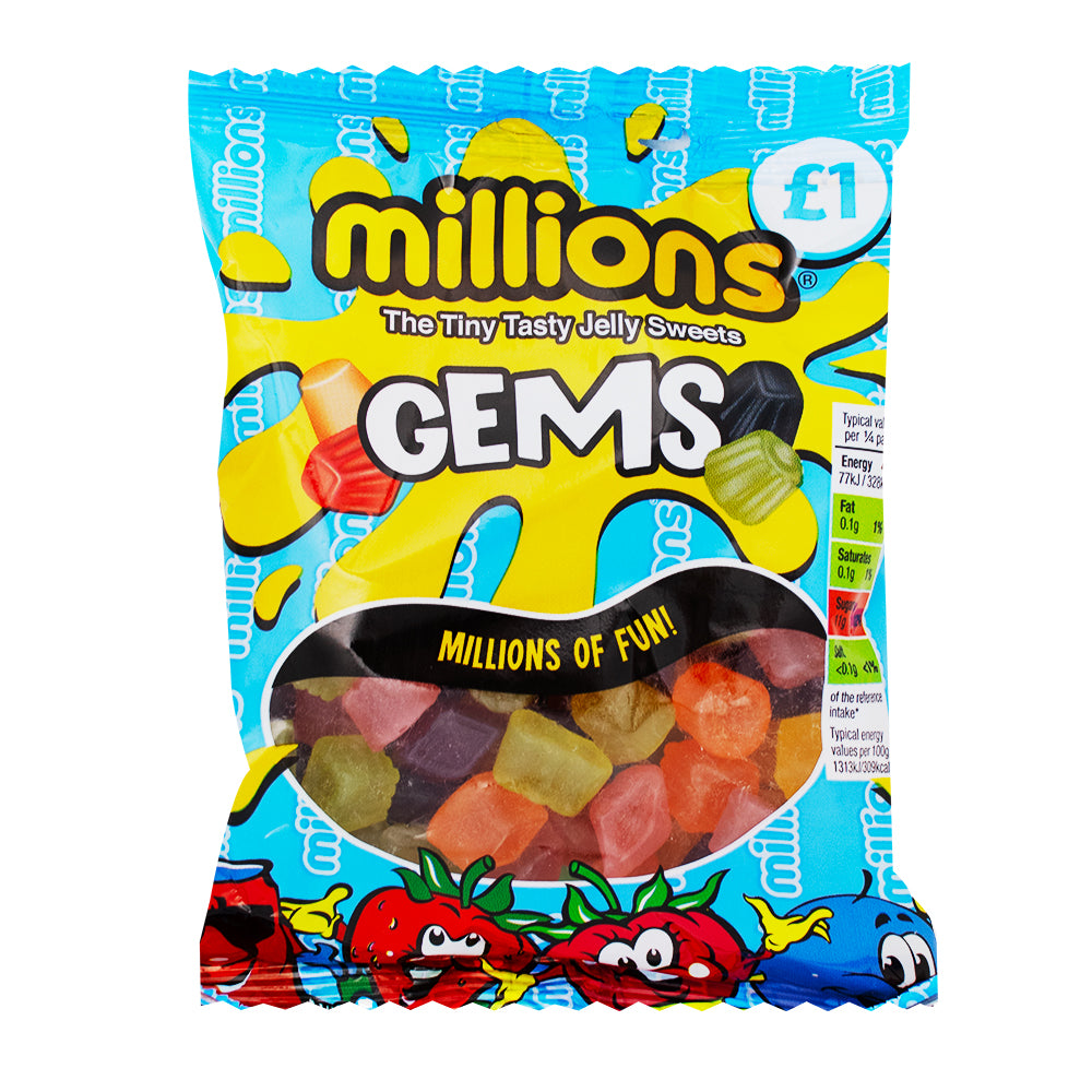 Millions Gems - 120g | Candy Funhouse – Candy Funhouse US
