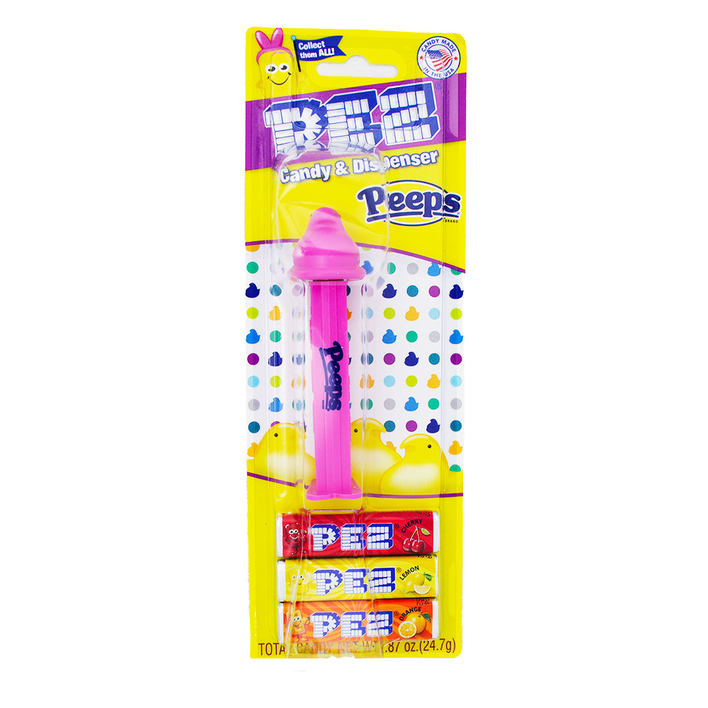 PEZ Candy & Dispenser - Peeps Pink Chick | Candy Funhouse – Candy ...