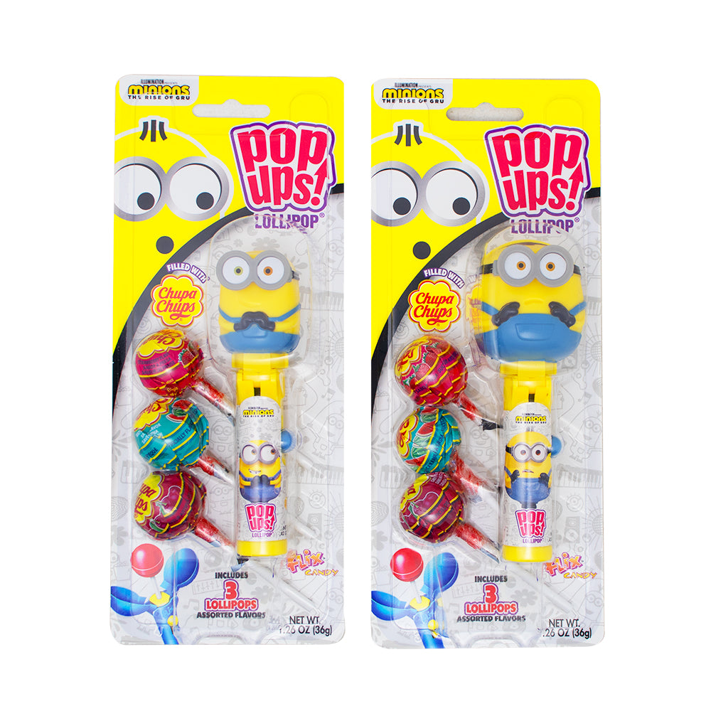 Minions Pop-Ups Lollipop Set - 36g | Candy Funhouse – Candy Funhouse US