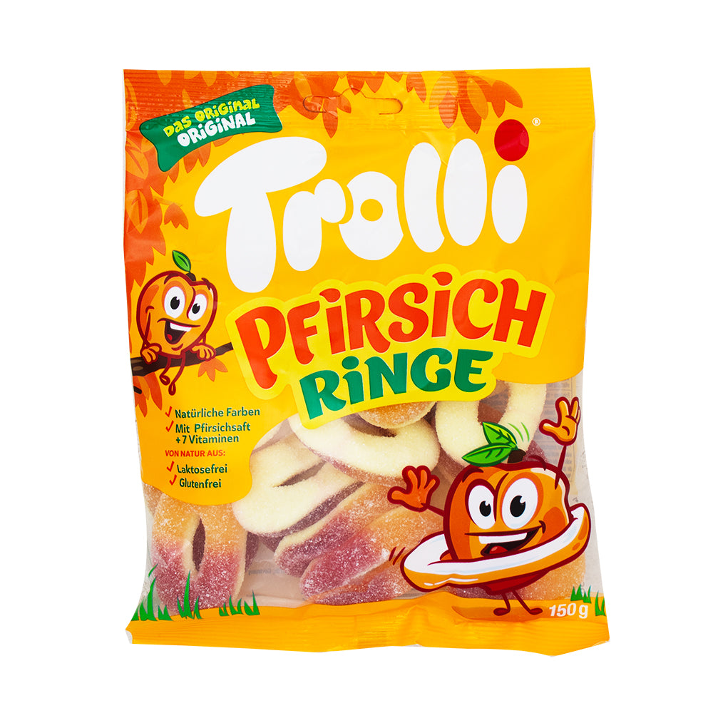 Trolli Pfiersich Ringe (Peach Ring) - 150g | Candy Funhouse – Candy ...
