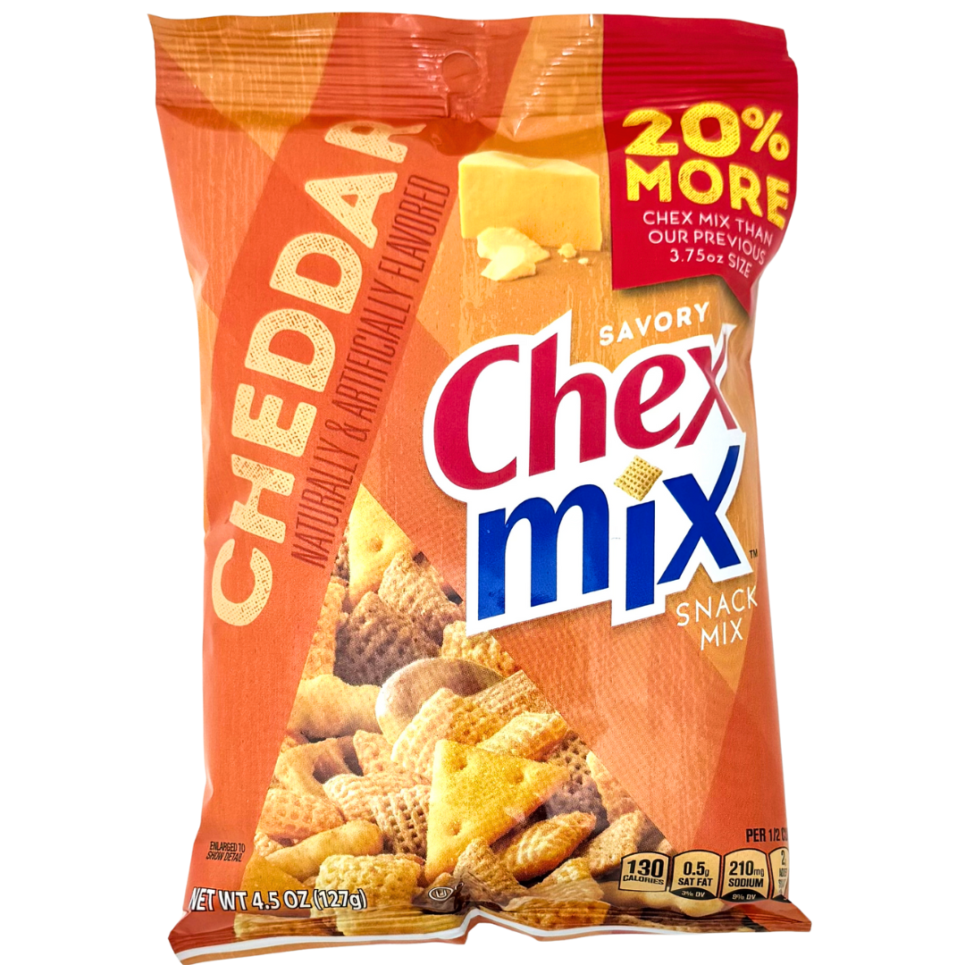 Chex Mix Cheddar Savory Snack Mix - 4.5oz | Candy Funhouse – Candy ...