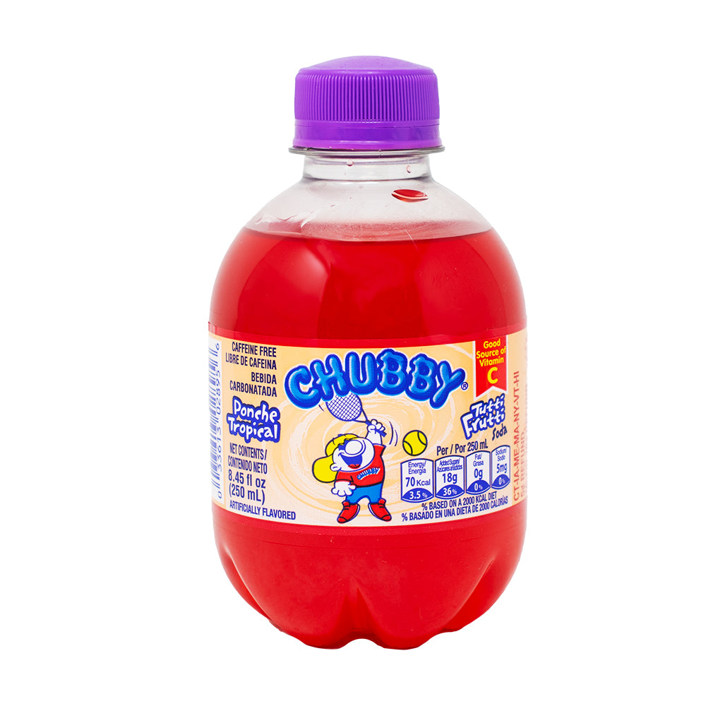 Chubby Tutti Frutti Soda Pop - 250mL | Candy Funhouse – Candy Funhouse US