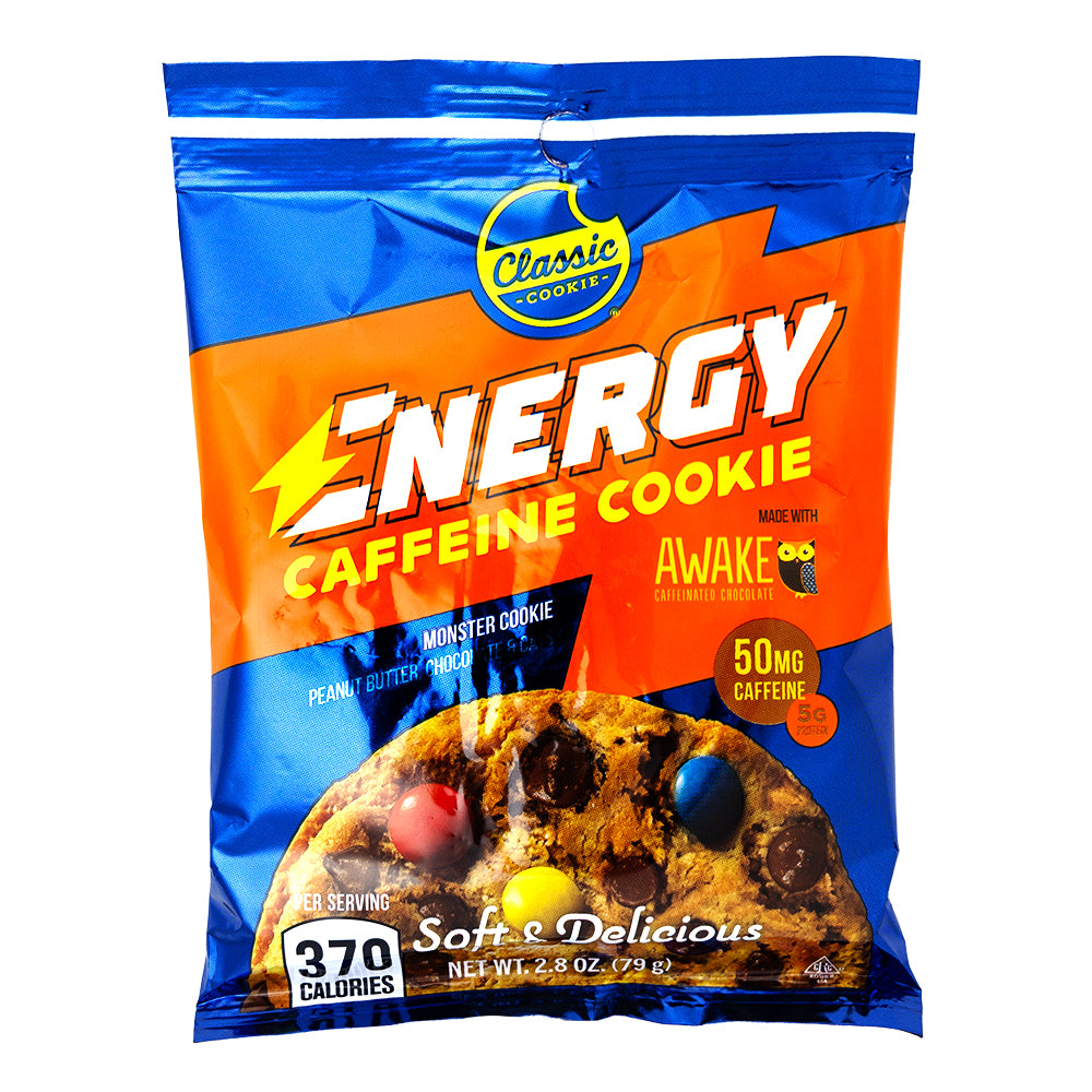 Classic Soft Energy Caffeine Monster Peanut Butter & Oats Cookie - 79g ...