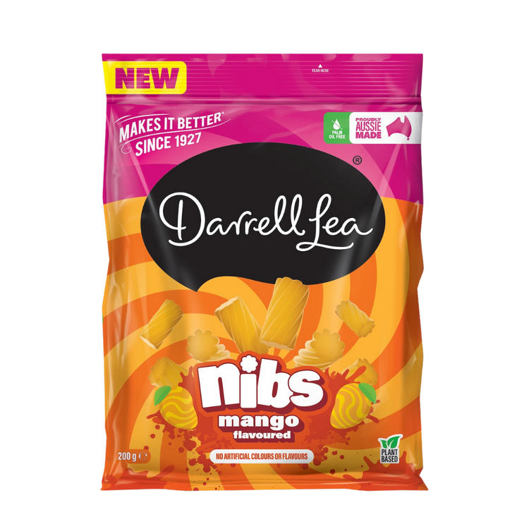 Darrell Lea Mango Nibs (Australia) - 200g | Candy Funhouse US
