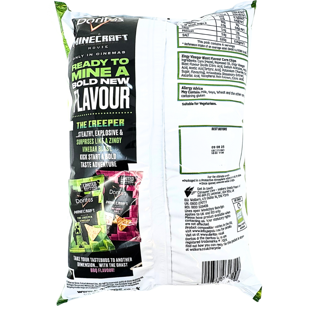Doritos Minecraft The Creeper Vinegar Chips (UK) | Candy Funhouse US