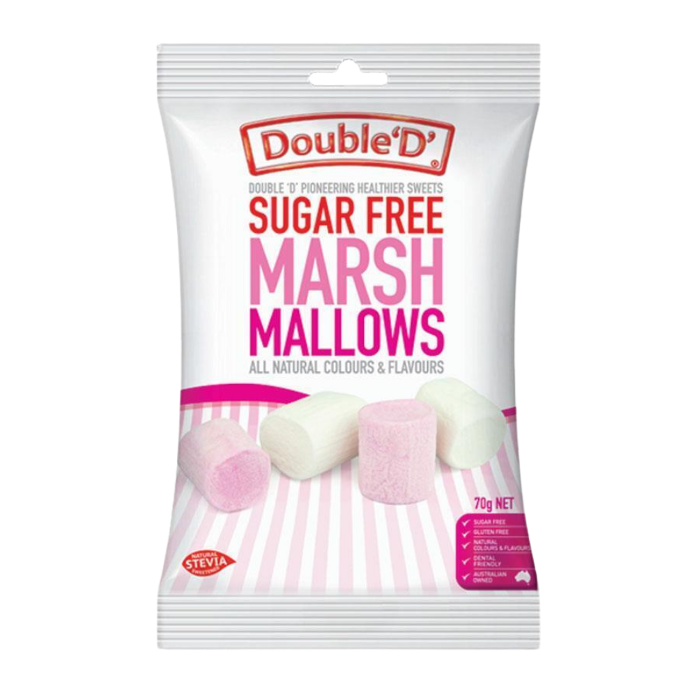 Double 'D' Sugar Free Marshmallows (Australia) - 70g | Candy Funhouse ...