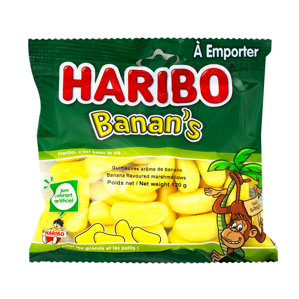Haribo Bananas - 120g | Candy Funhouse US