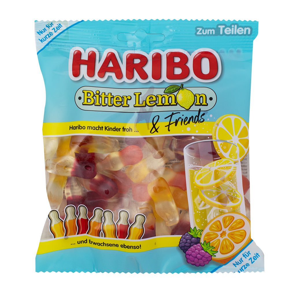 Haribo Bitter Lemon & Friends Gummies (Germany) - 160g | Candy Funhouse US