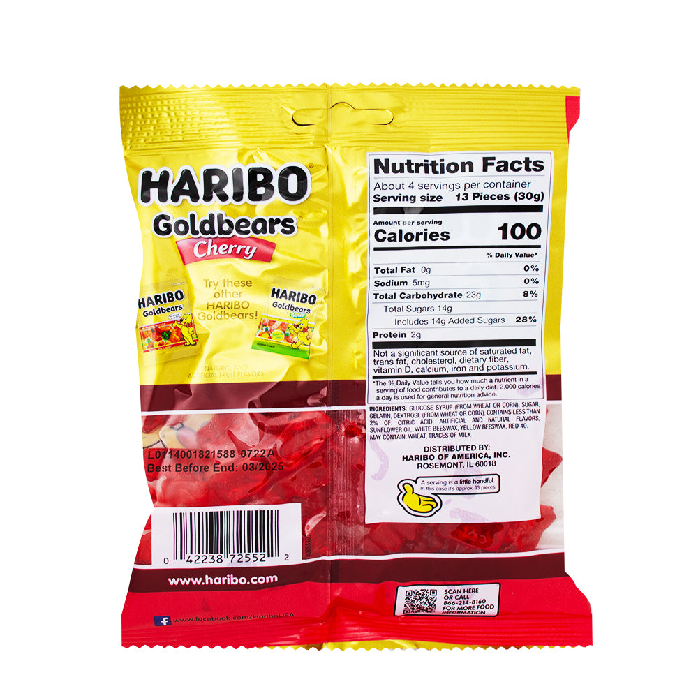 Haribo Gold Bears Cherry - 4oz | Candy Funhouse USA