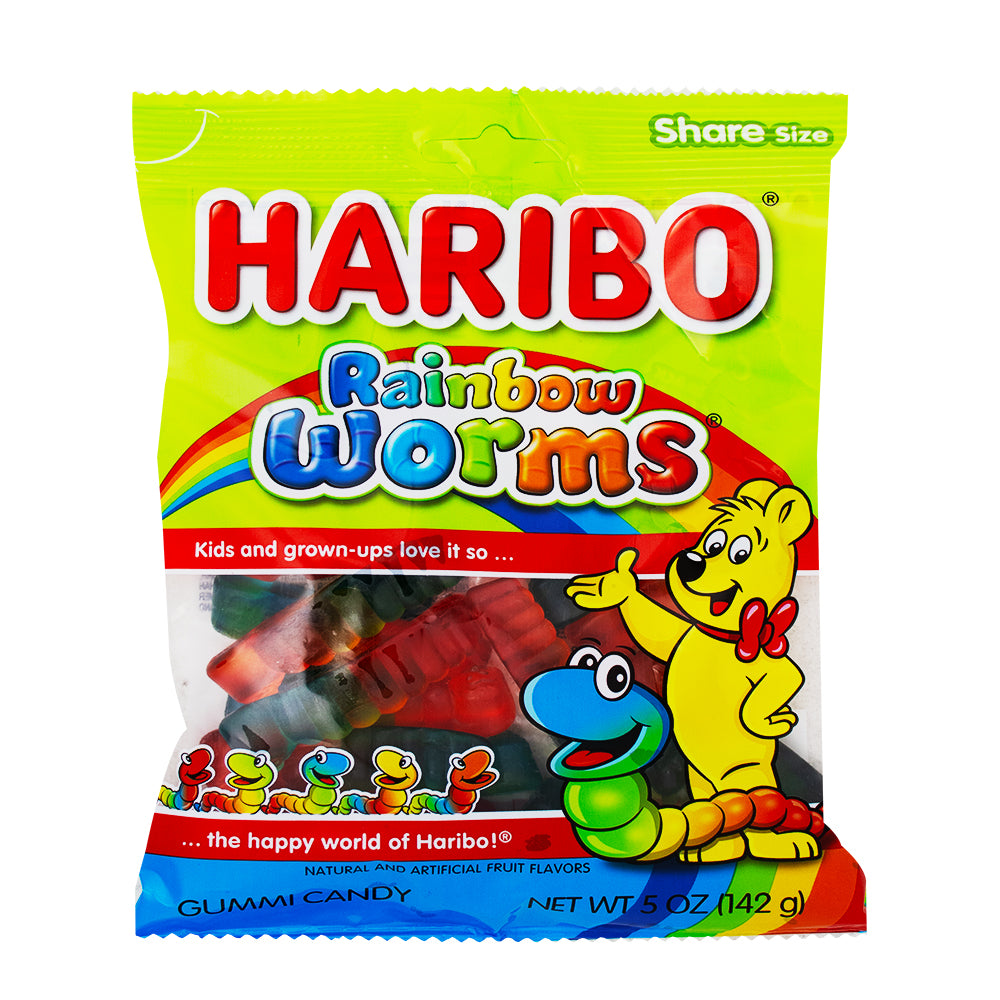 Haribo Rainbow Worms - 5oz | Candy Funhouse – Candy Funhouse US