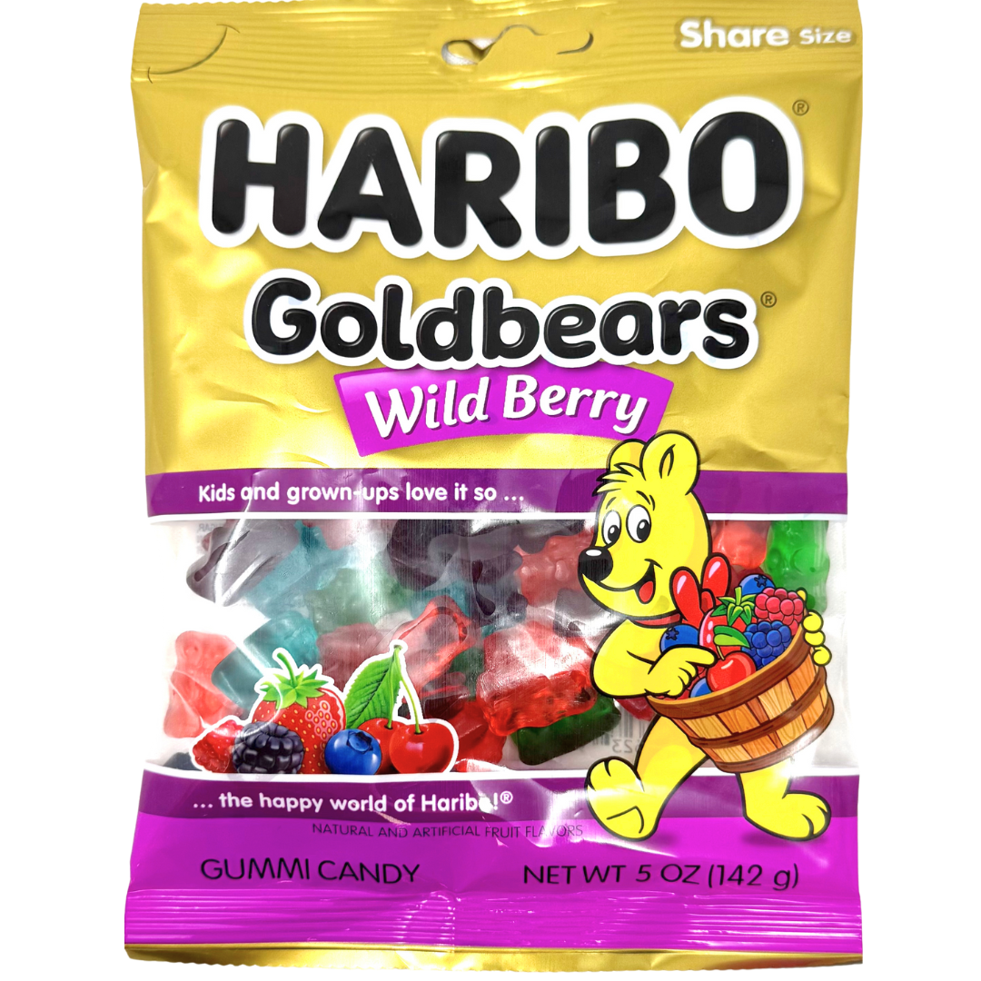 Haribo Gold Bears Wild Berry Gummy Candy | Candy Funhouse US