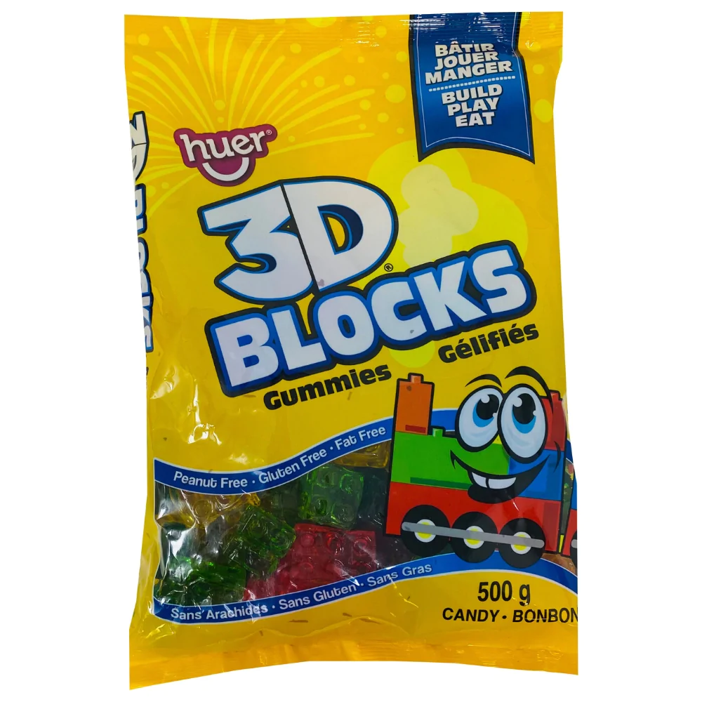 Huer 3D Blocks Gummy Candies - 500 g – Candy Funhouse US