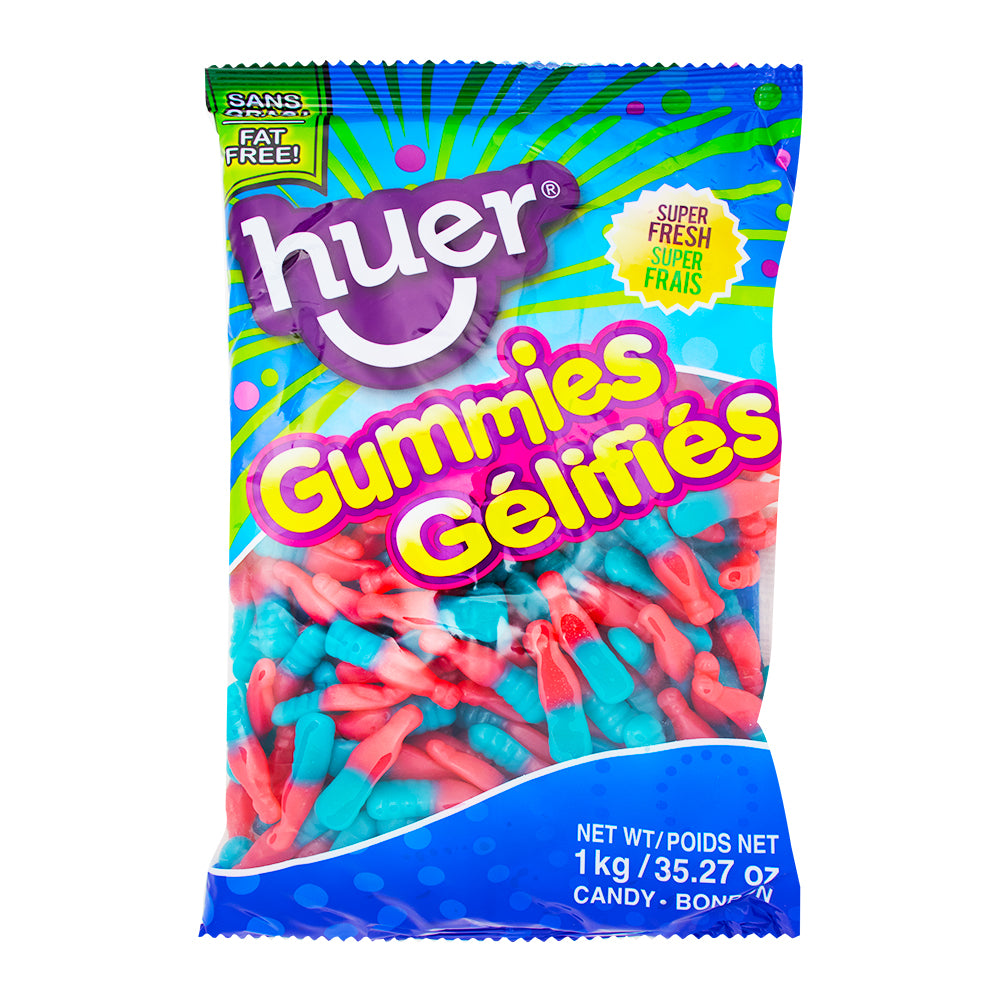 Huer Bubblegum Bottles Gummy - 1kg | Candy Funhouse US