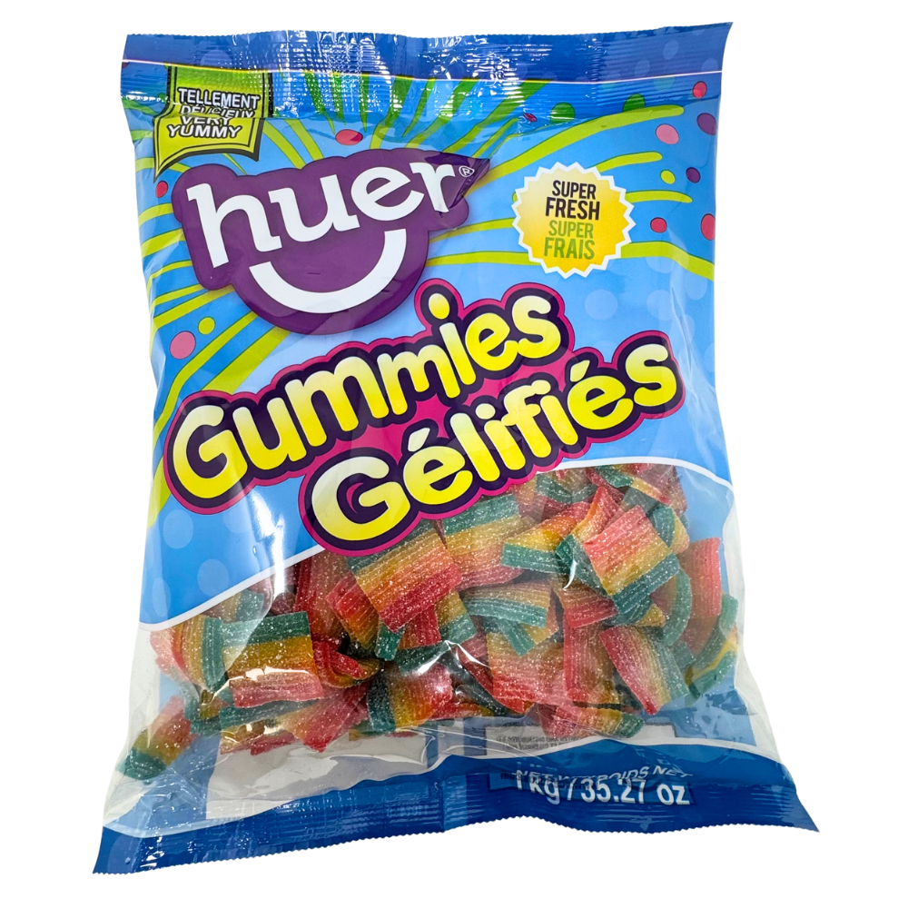 Huer Rainbow Sour Streamer Minis - 1kg | Candy Funhouse US