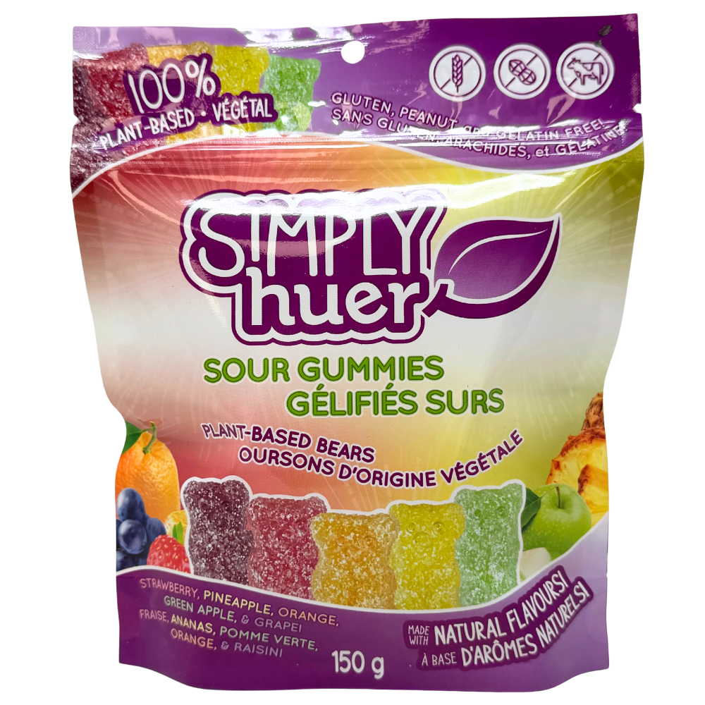 Huer Simply Sour Bears - 150g | Candy Funhouse US