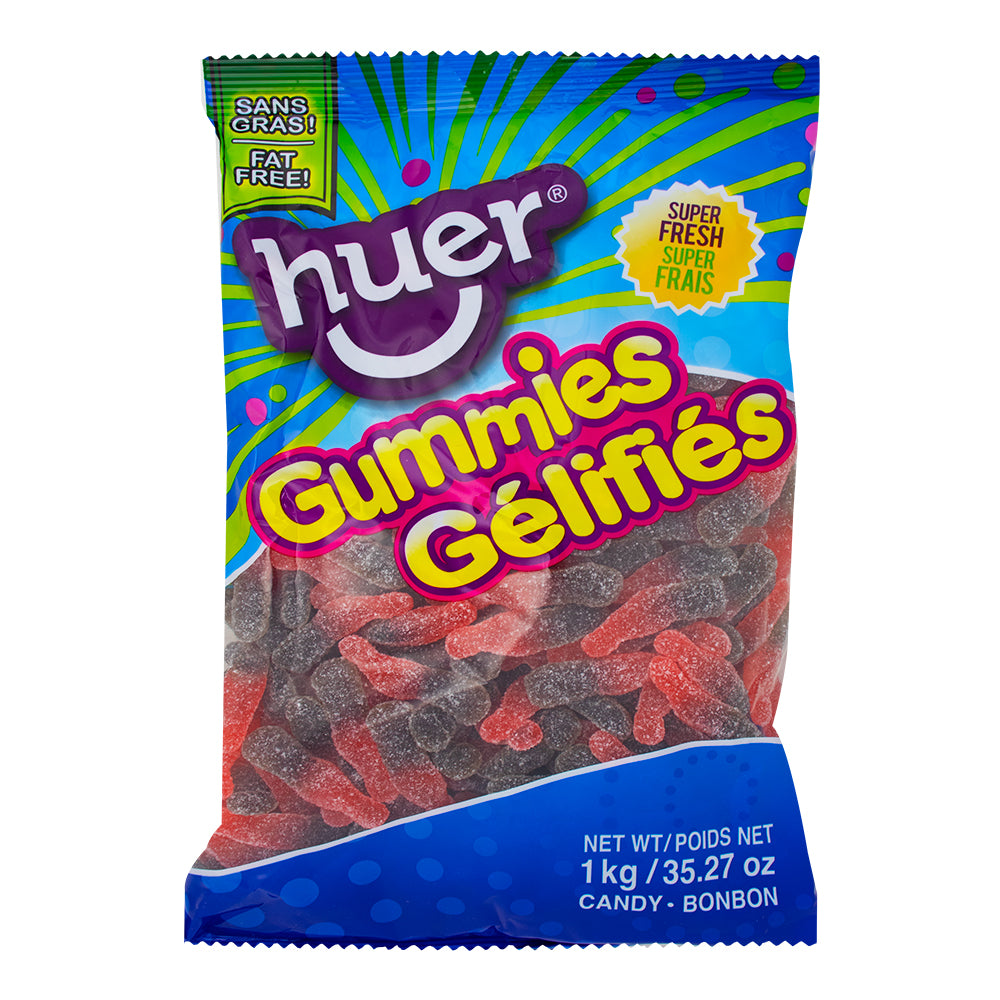 Huer Sour Cherry Cola Bottles Candy - 1kg | Candy Funhouse – Candy ...