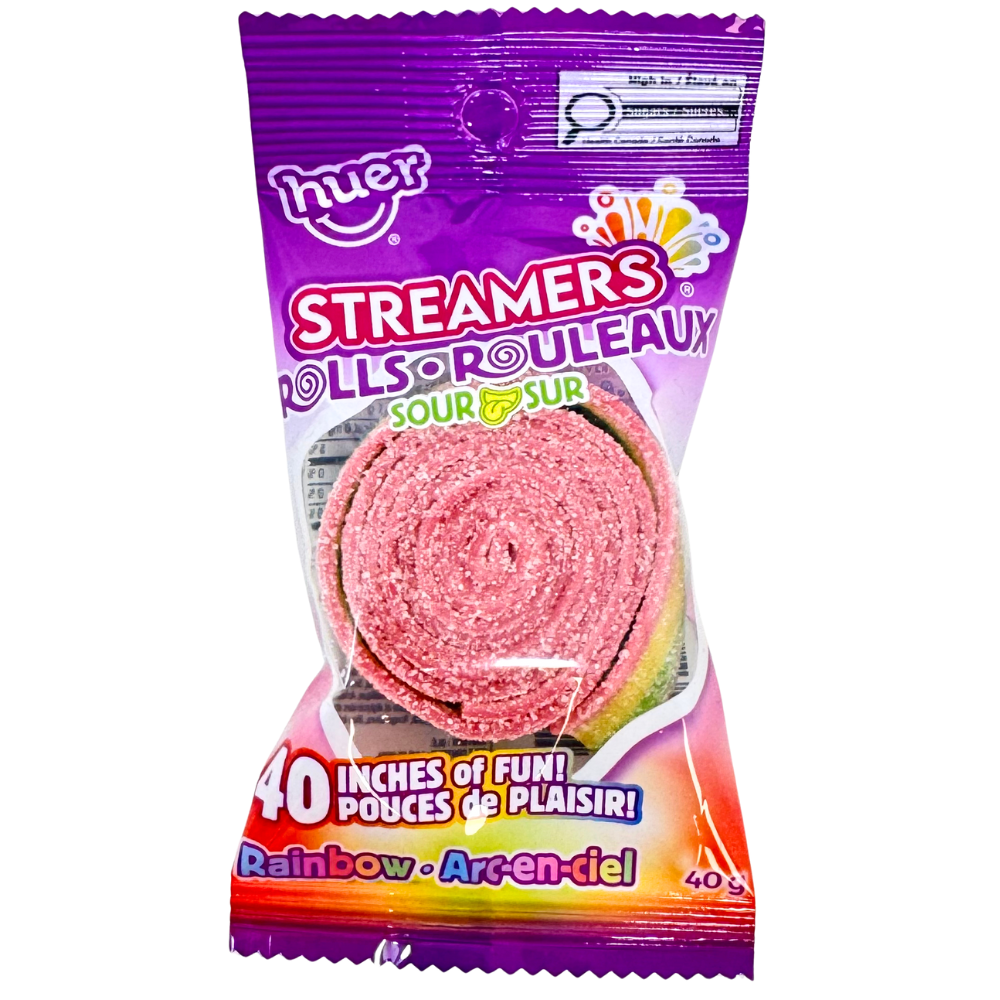 Huer Streamers Rolls Sour - 40g | Candy Funhouse US