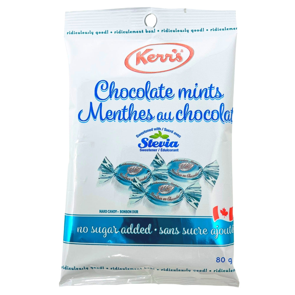 Kerr's Light Chocolate Mints No Sugar Added - 80g | Candy Funhouse US